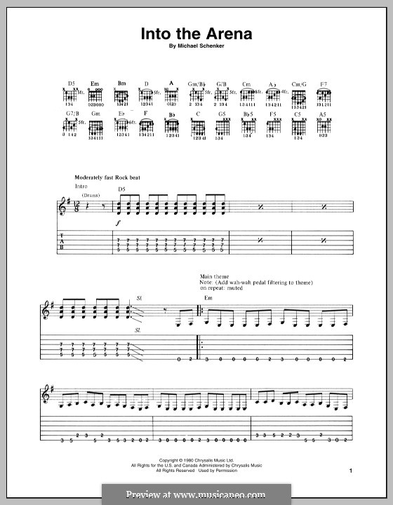 Into the Arena by M. Schenker - sheet music on MusicaNeo