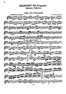 Four Pieces for String Quartet, Op.81 by F. Mendelssohn-Bartholdy on MusicaNeo
