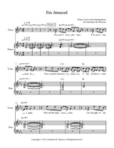 I'm Amazed by C.B. McLean - sheet music on MusicaNeo