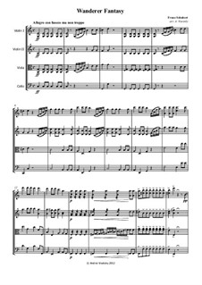 Fantasia for Piano in C Major 'Wanderer', D.760 Op.15 by F. Schubert on MusicaNeo