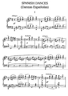 Complete set (Twelve Spanish Dances) by E. Granados on MusicaNeo