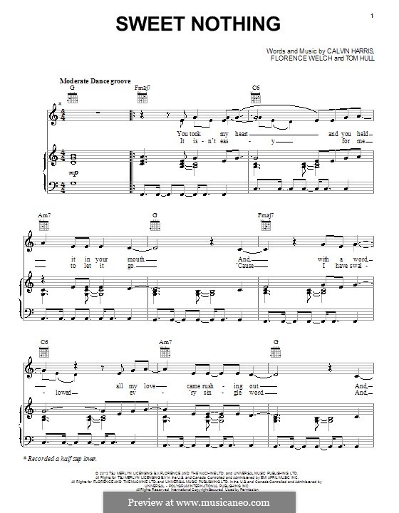 Sweet Nothing by C. Harris, F. Welch, T. Hull - sheet music on MusicaNeo