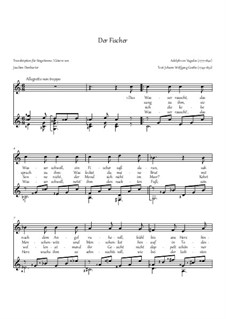 Der Fischer by A.v. Vagedes - sheet music on MusicaNeo