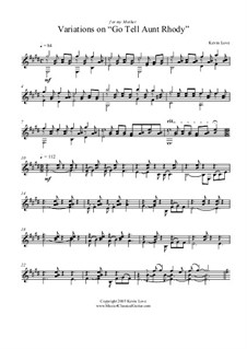 Variations on 'Go Tell Aunt Rhody' (Solo) by K. Love on MusicaNeo