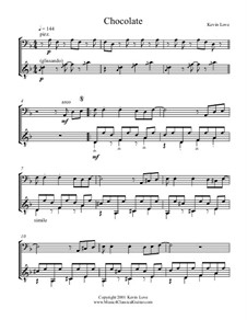 Chocolate by K. Love - sheet music on MusicaNeo