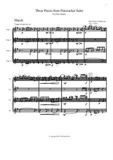 March, Chinese Dance and Russian Dance (Trepak) (The Nutcracker. Suite, TH 35 Op.71a) by P ...