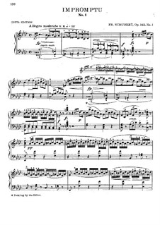 Four Impromptus for Piano, D.935 Op.142 by F. Schubert on MusicaNeo