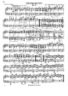 Four Impromptus for Piano, D.935 Op.142 by F. Schubert on MusicaNeo