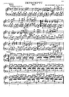 Four Impromptus for Piano, D.935 Op.142 by F. Schubert on MusicaNeo