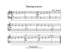 Dancing Leaves by April J. Hamilton - sheet music on MusicaNeo