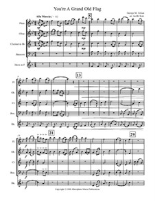 You're a Grand Old Flag by G.M. Cohan - sheet music on MusicaNeo