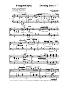 Evening Breeze, Op.1 No.4 by O. Simonenko (Sagdieva) on MusicaNeo