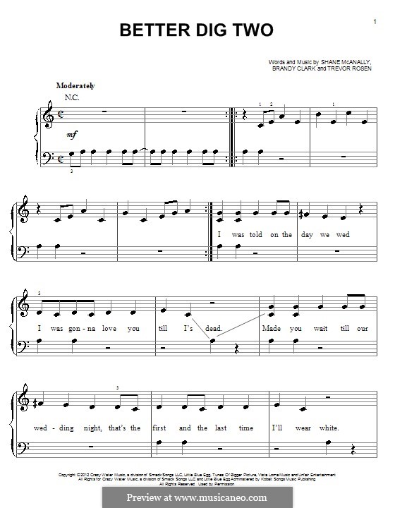 Better Dig Two (The Band Perry) by S. McAnally, B. Clark, T. Rosen on ...