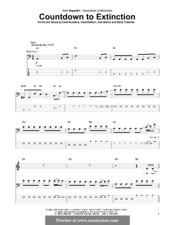 Countdown to Extinction (Megadeth) by D. Ellefson, D. Mustaine, M ...