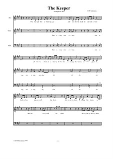 The Keeper by folklore, D.W. Solomons - sheet music on MusicaNeo