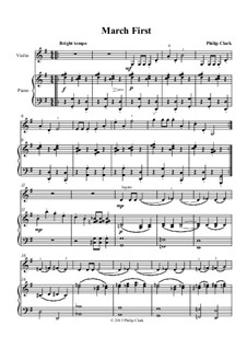 March First by P. Clark - sheet music on MusicaNeo