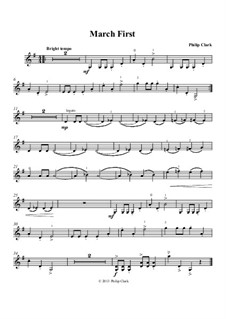 March First by P. Clark - sheet music on MusicaNeo