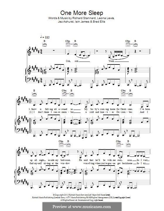 One More Sleep by J. Ashurst, L. Lewis, R. Stannard, I. James, B. Ellis ...