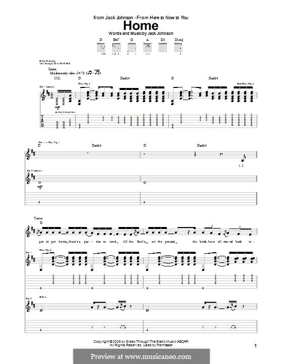 Home by J. Johnson - sheet music on MusicaNeo