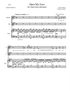 Open My Eyes by J. Atteberry - sheet music on MusicaNeo
