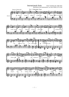 Internationale Suite by P. Tchaikovsky - sheet music on MusicaNeo