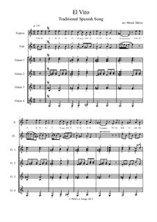 El Vito by folklore - sheet music on MusicaNeo