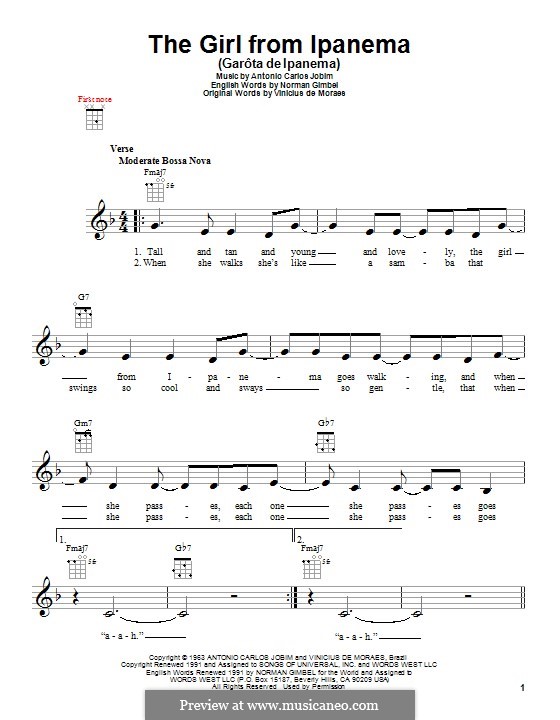 Instrumental version (The Girl from Ipanema (Garota de Ipanema)) by A.C ...