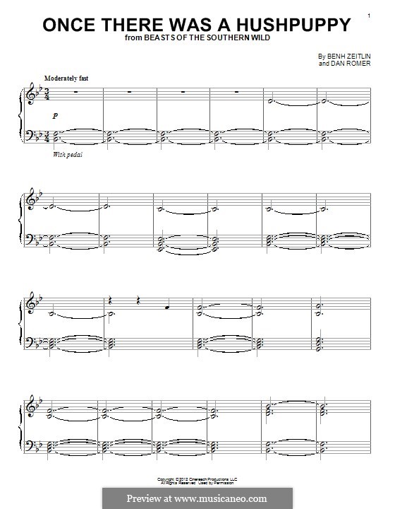 Once There Was a Hushpuppy by D. Romer, B. Zeitlin on MusicaNeo