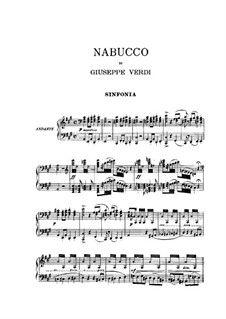 Overture Nabucco Nebuchadnezzar By G Verdi Sheet Music On Musicaneo