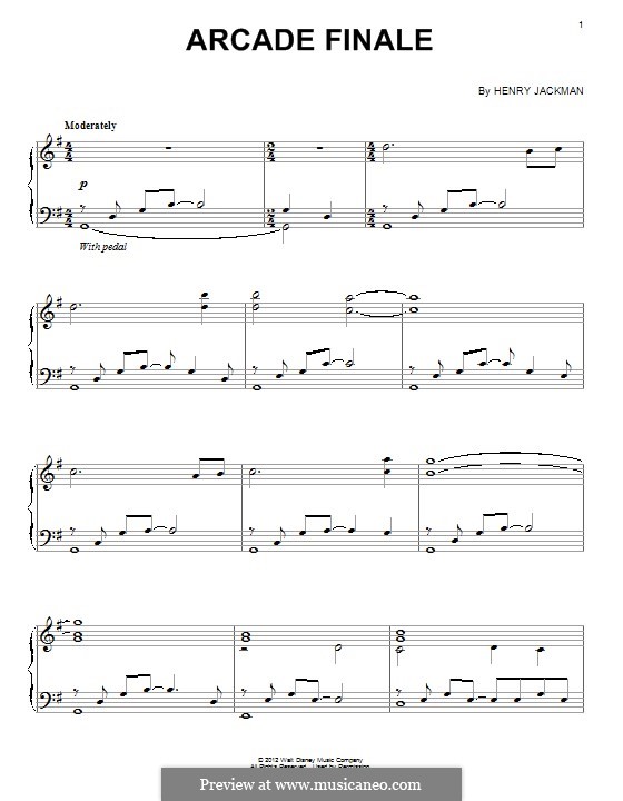 Arcade Finale by H. Jackman - sheet music on MusicaNeo