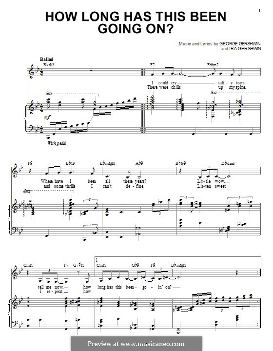 How Long Has This Been Going On? (from Rosalie) by G. Gershwin on MusicaNeo