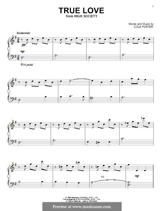 True Love (Bing Crosby & Grace Kelly) by C. Porter on MusicaNeo
