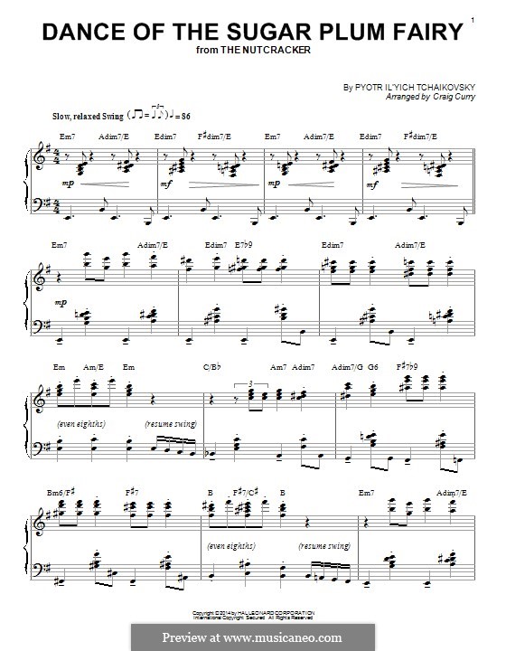 No.3 Dance of the Sugar-Plum Fairy, for Piano (The Nutcracker. Suite ...