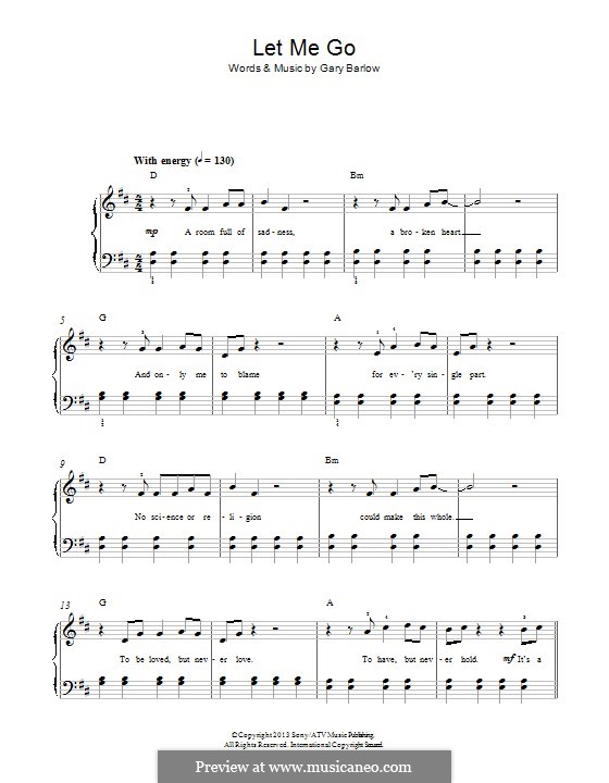 Let Me Go by G. Barlow - sheet music on MusicaNeo