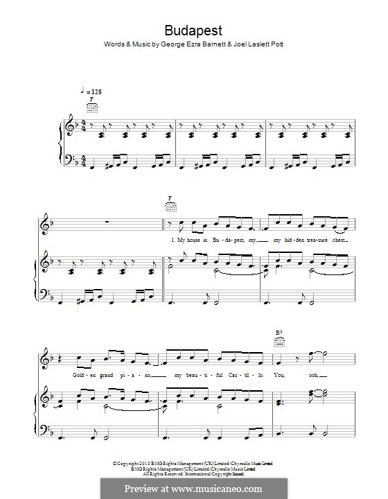 Budapest by J. Pott, G.E. Barnett - sheet music on MusicaNeo