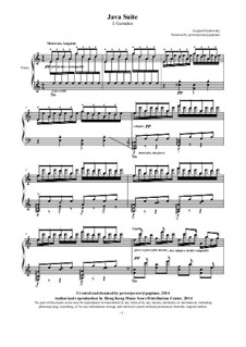 Java Suite by L. Godowsky - sheet music on MusicaNeo