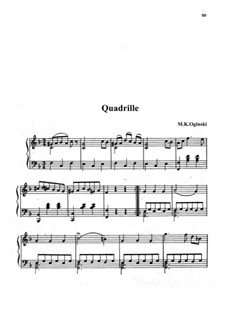 Quadrille in F Major by M.K. Oginski - sheet music on MusicaNeo