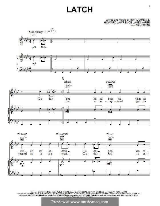 Latch (Disclosure ft. Sam Smith) by Sam Smith, J. Napier, G. Lawrence ...