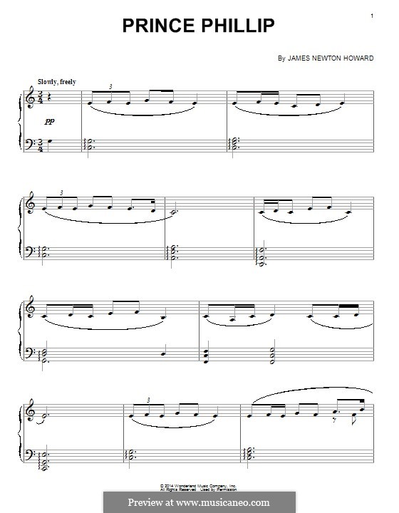 Prince Phillip by J.N. Howard - sheet music on MusicaNeo