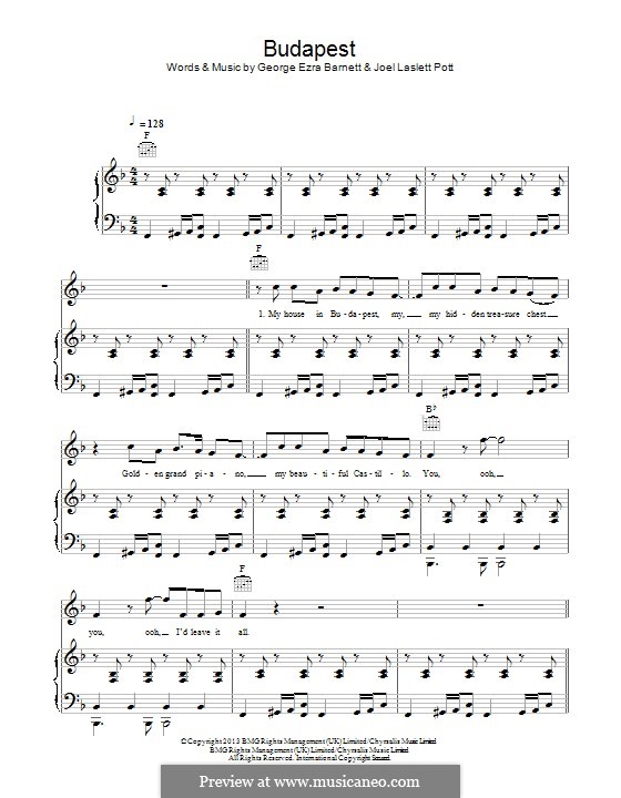 Budapest by J. Pott, G.E. Barnett - sheet music on MusicaNeo