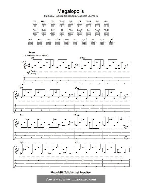 Megalopolis by G. Quintero, R. Sánchez - sheet music on MusicaNeo