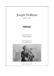 Mélodie by J. Hollman - sheet music on MusicaNeo