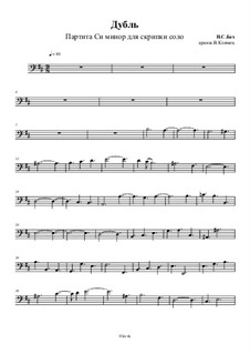 Partita for Violin No.1 in B Minor, BWV 1002 by J.S. Bach on MusicaNeo