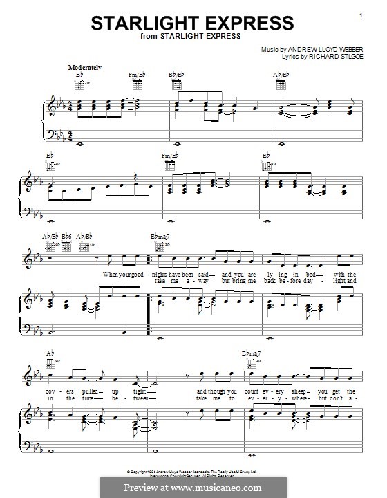 Starlight Express (Starlight Express) by A.L. Webber on MusicaNeo