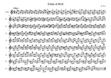 Etüde in d moll by B. Vass - free download on MusicaNeo
