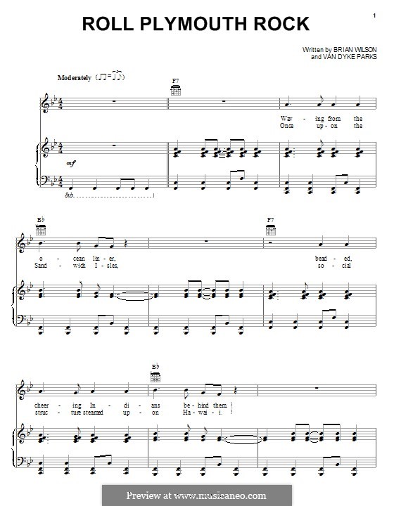 Roll Plymouth Rock by B. Wilson, V.D. Parks - sheet music on MusicaNeo