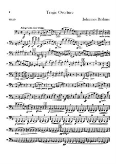 Tragic Overture, Op.81 by J. Brahms - free download on MusicaNeo