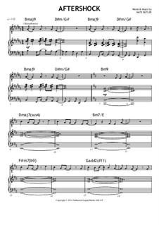 Aftershock by N. Butler - sheet music on MusicaNeo