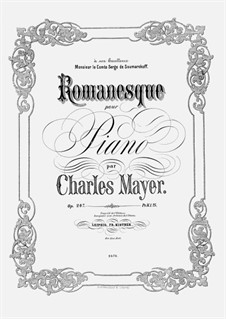 Romanesque, Op.247 by C. Mayer - sheet music on MusicaNeo