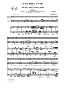 Un dì felice, eterea (La Traviata) by G. Verdi - sheet music on MusicaNeo
